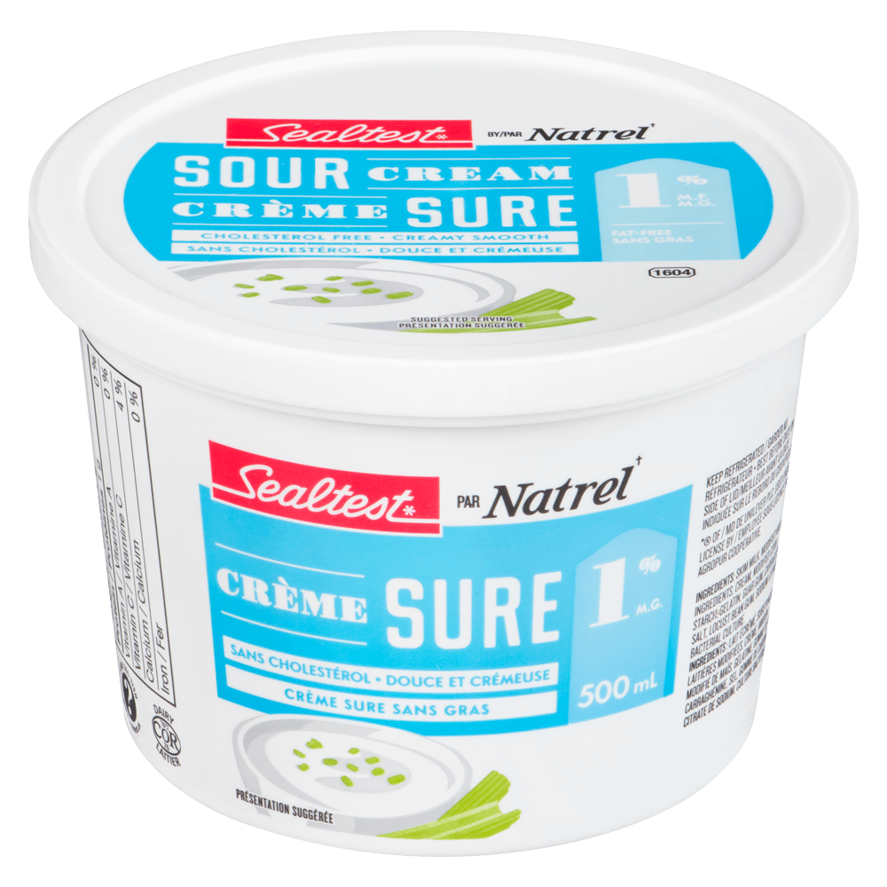 Crème sure sans gras 1 % | Sealtest